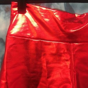 Shorts | New Sparkly Red Stretch Gymnastic Costume Shorts | Poshmark